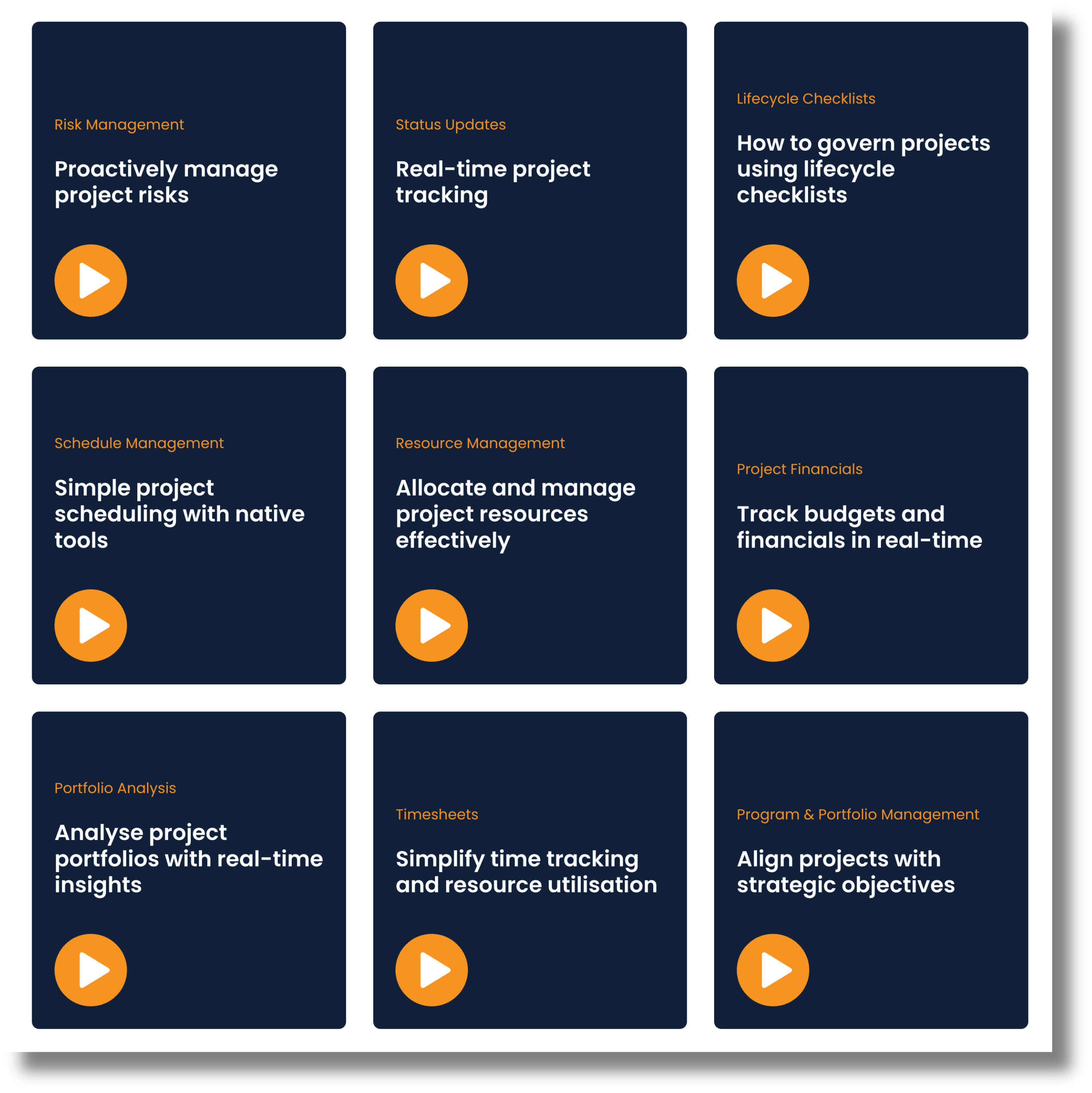 Watch product demos of pmo365 | Project Portfolio Management Solution